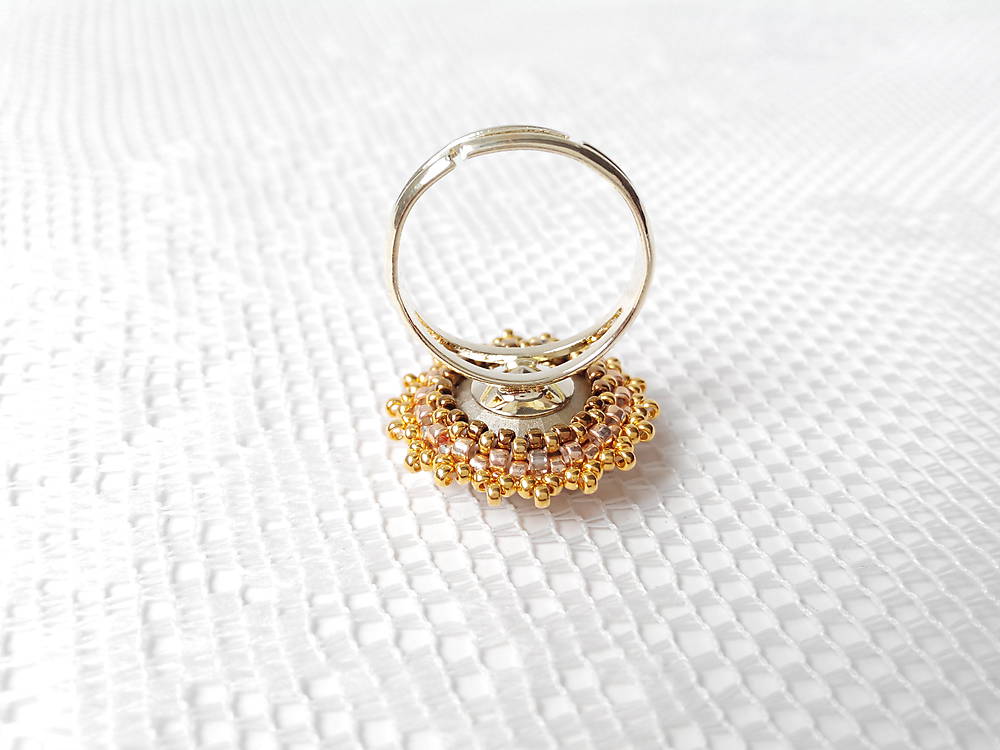Sunflower ring (Swarovski crystal / 24k ring) / BonBonBijoux - SAShE.sk ...