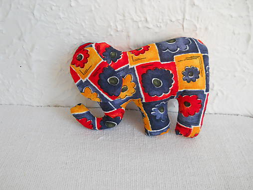 Sloník Dumbo - červeno modrý / VERAstyle - SAShE.sk