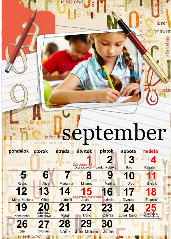 Kalendár A4 z Vašich fotografií / tinee - SAShE.sk