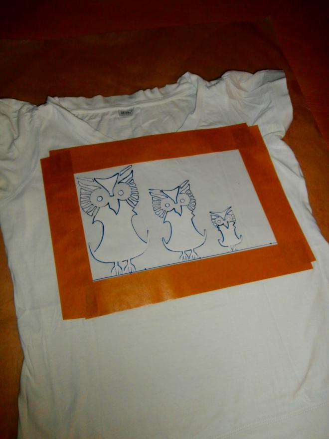 maľujeme na textil cez šablónky - FoTo postup / handmade-by-emesi ...