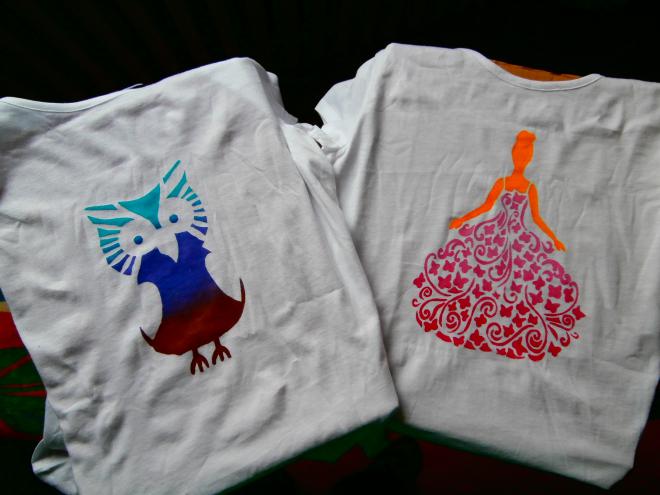 maľujeme na textil cez šablónky - FoTo postup / handmade-by-emesi ...