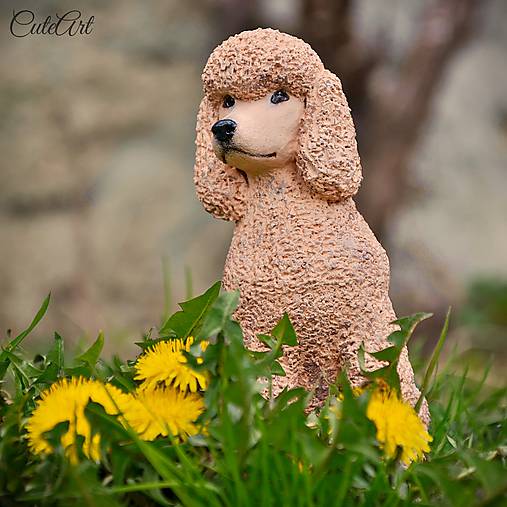 Socha podľa fotografie - pudel / CuteArt - SAShE.sk