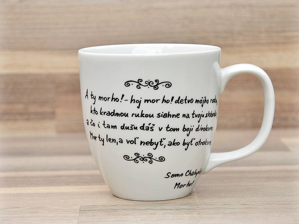 Maľované hrnčeky - Slovenská poézia (Samo Chalupka: Mor ho!) / chalupka ...