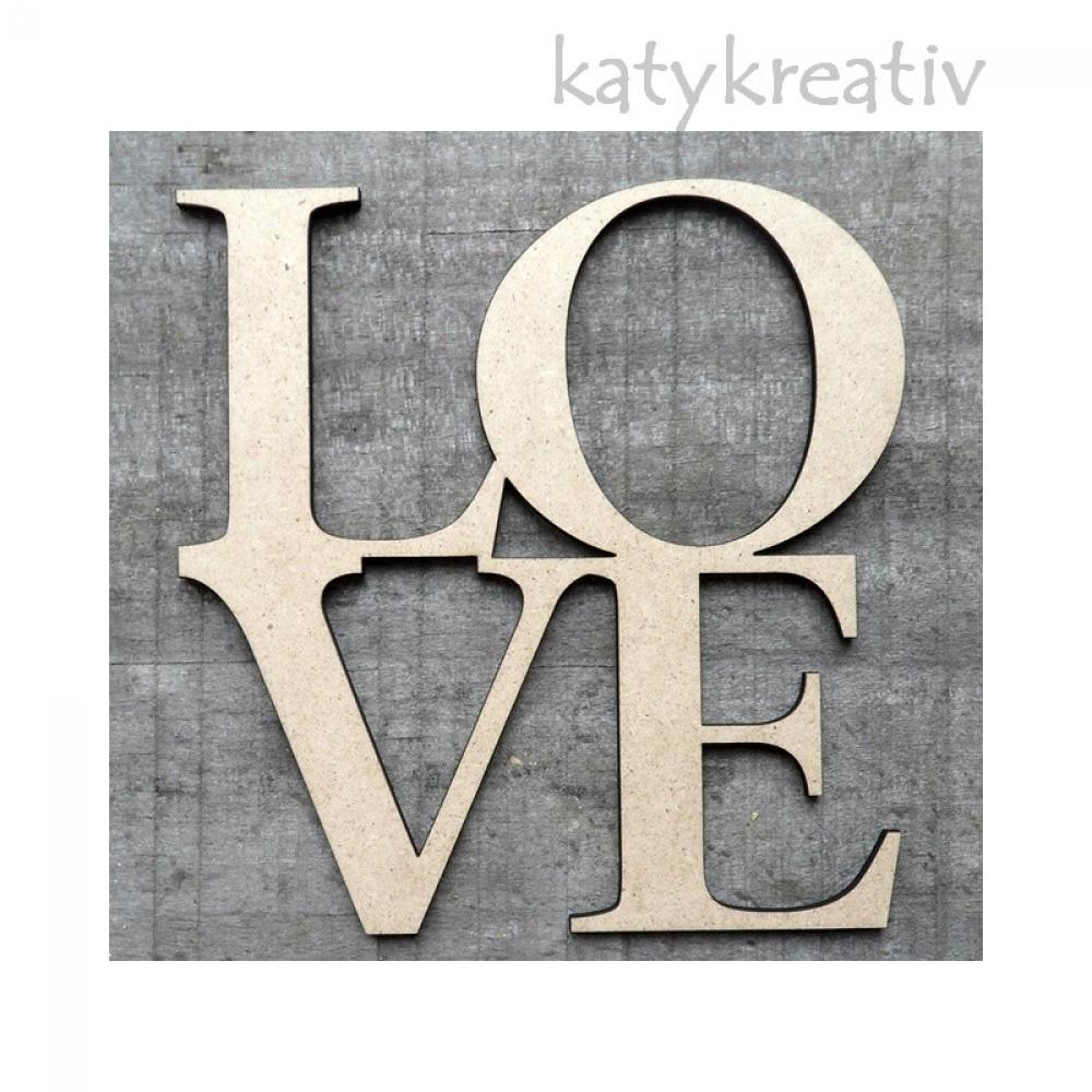 LOVE nápis 20cm / katykreativ - SAShE.sk
