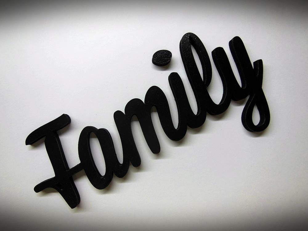 Nápis Family / katykreativ - SAShE.sk