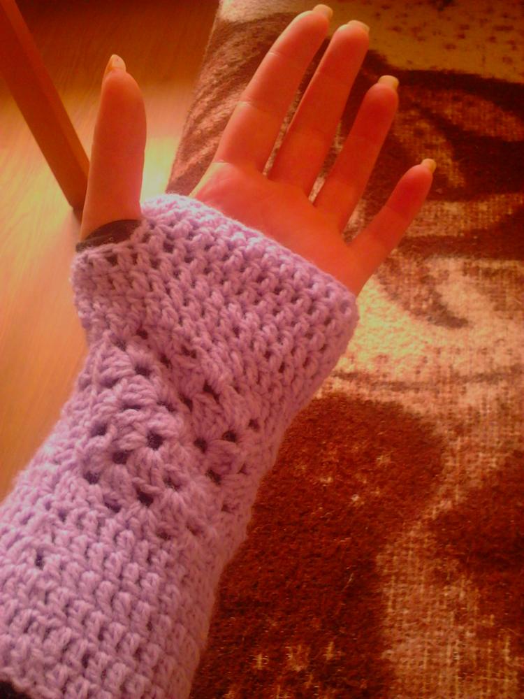 Hackovane navleky lila patchwork / plisevicka - SAShE.sk