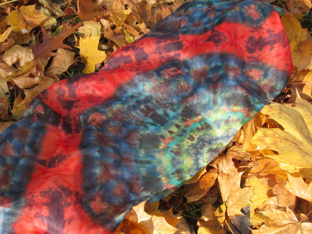 Hodvábny šál - Mesiace Marsu / KaTriNa_Art - SAShE.sk