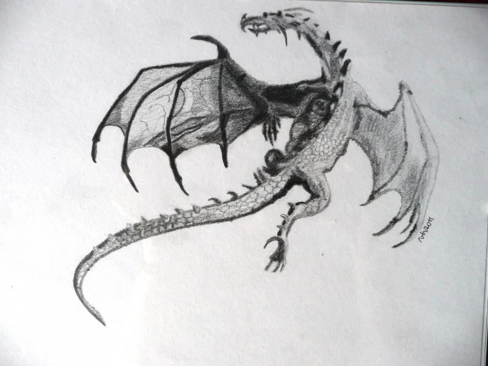 Reprodukcia mojej kresby "Drak" / bupi - SAShE.sk - Handmade Obrazy